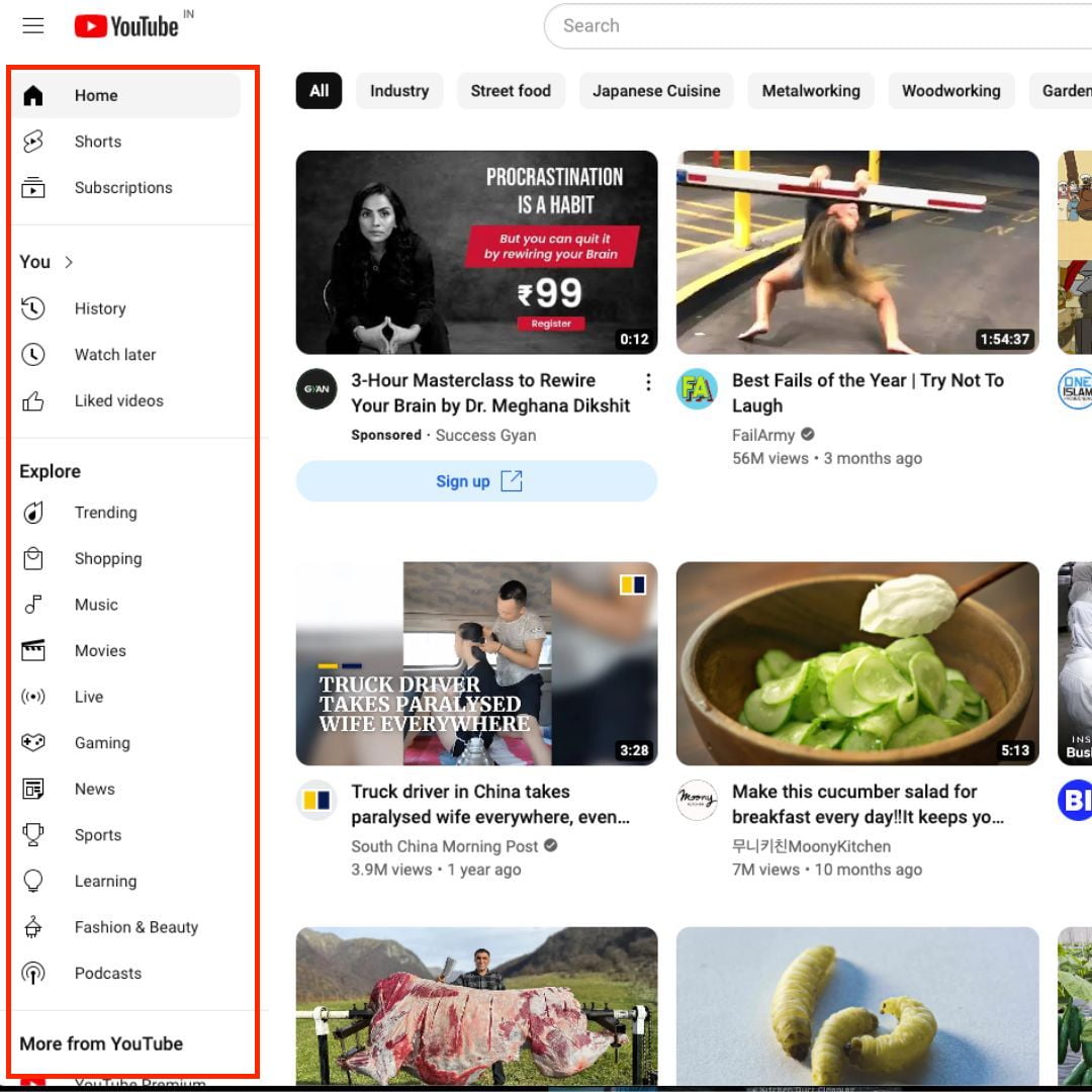 Step-by-Step Guide To Navigate Through YouTube Interface Like A Pro
